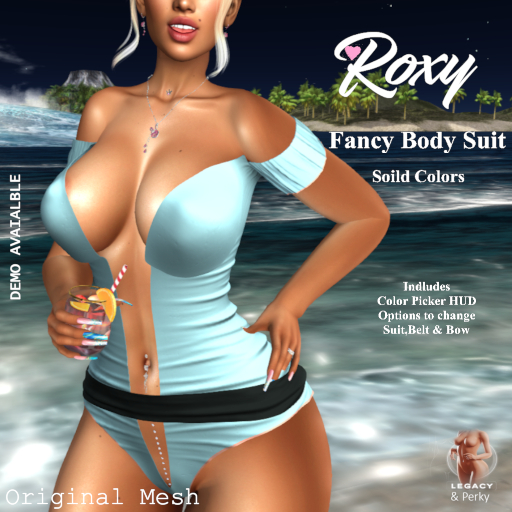 Second Life Marketplace - ROXY - LEGACY + PERKY - FANCY solids BODY SUIT